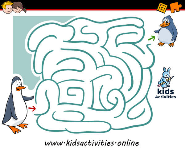 Funny mazes for kids printable | puzzle for children ⋆ Kids Activities