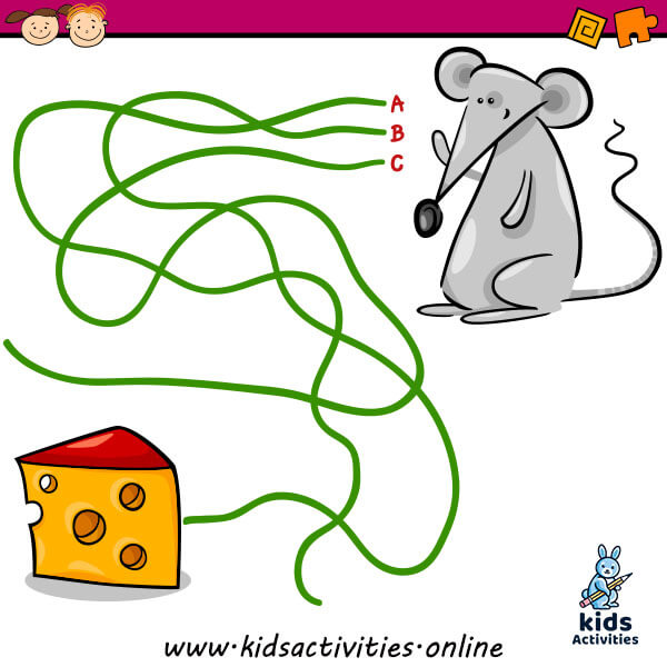 Cartoon Mazes For Kids - Free Printable ⋆ Kids Activities