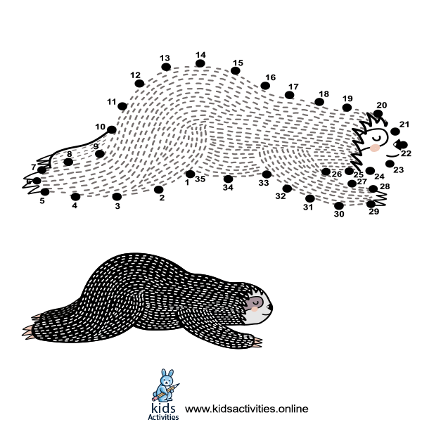 Printable connect the dots to draw cute animals ⋆ Kids Activities