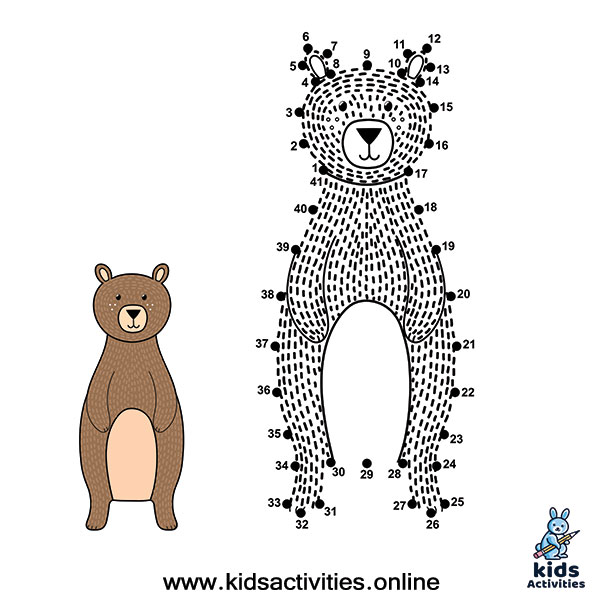 Free ! Cute Animal Dot To Dots Printables ⋆ Kids Activities