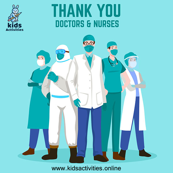 Thank You Doctors And Nurses Images ⋆ Kids Activities