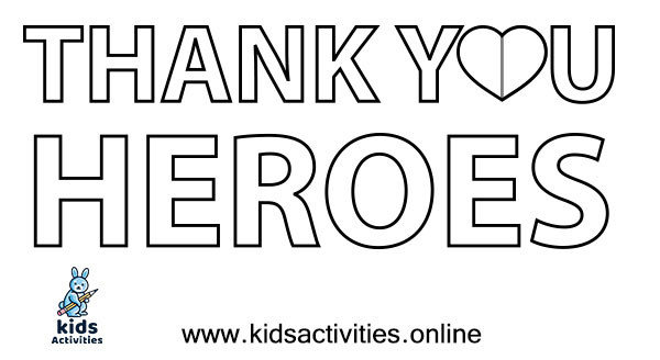 Thank You Hero Coloring Pages Coloring Pages