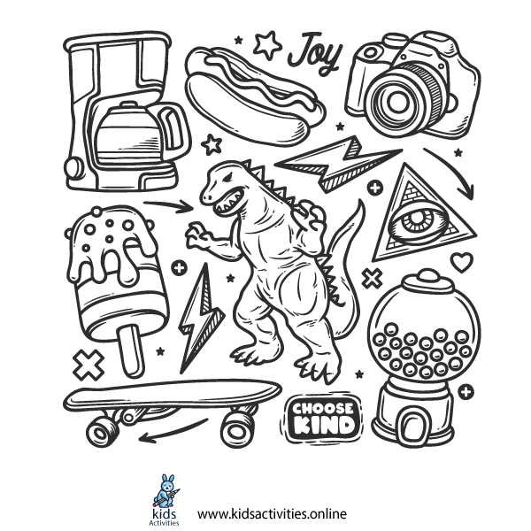 Funny Doodles To Draw - Doodle Art ⋆ Kids Activities