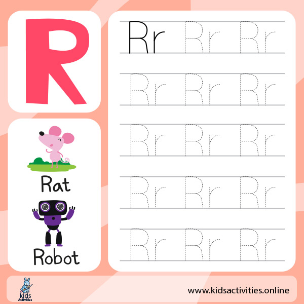 kindergarten Worksheets Alphabet - Tracing Letters ⋆ Kids Activities