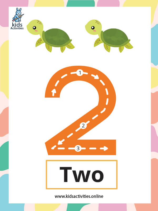 SIMPLE NUMBERS 1-10 FLASHCARDS PRINTABLE ⋆ Kids Activities