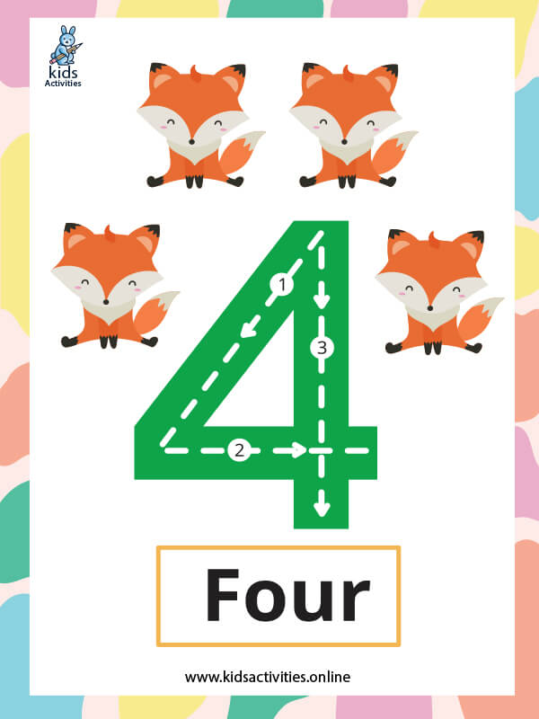 SIMPLE NUMBERS 1-10 FLASHCARDS PRINTABLE ⋆ Kids Activities