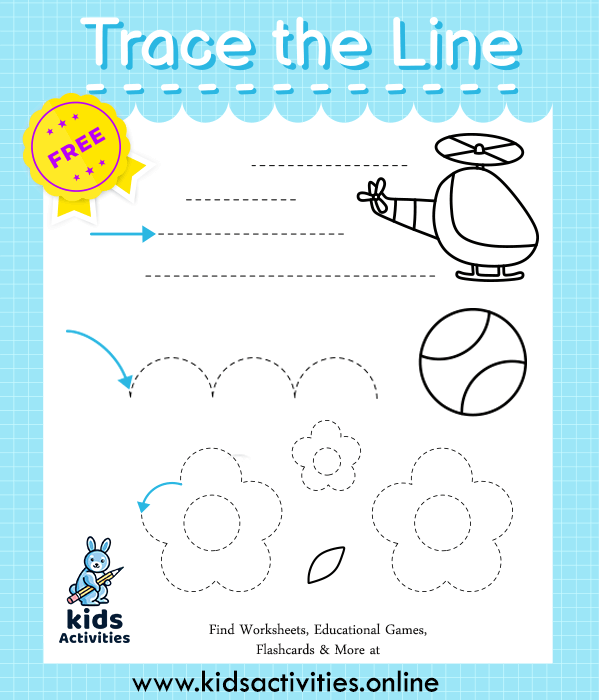 Free Line Tracing Worksheets For Preschool ⋆ Kids Activities