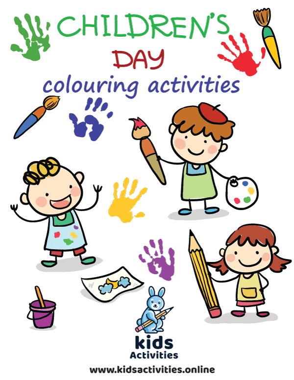 Free Printable Children's Day Colouring Activities PDF ⋆ Kids Activities