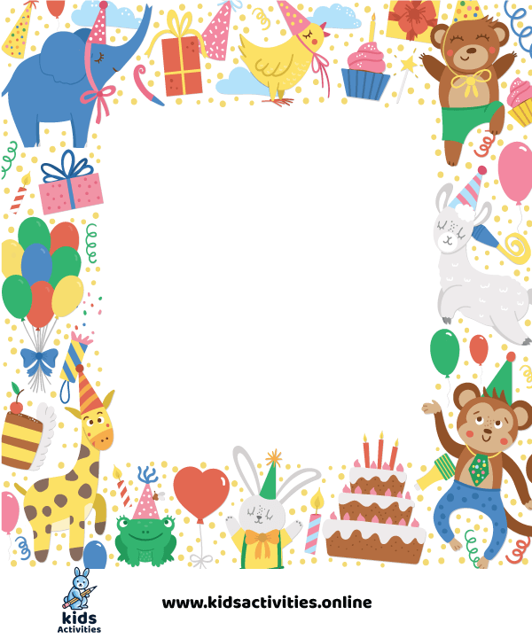Free Children's Day Frames and Photo Frame ⋆ Kids Activities