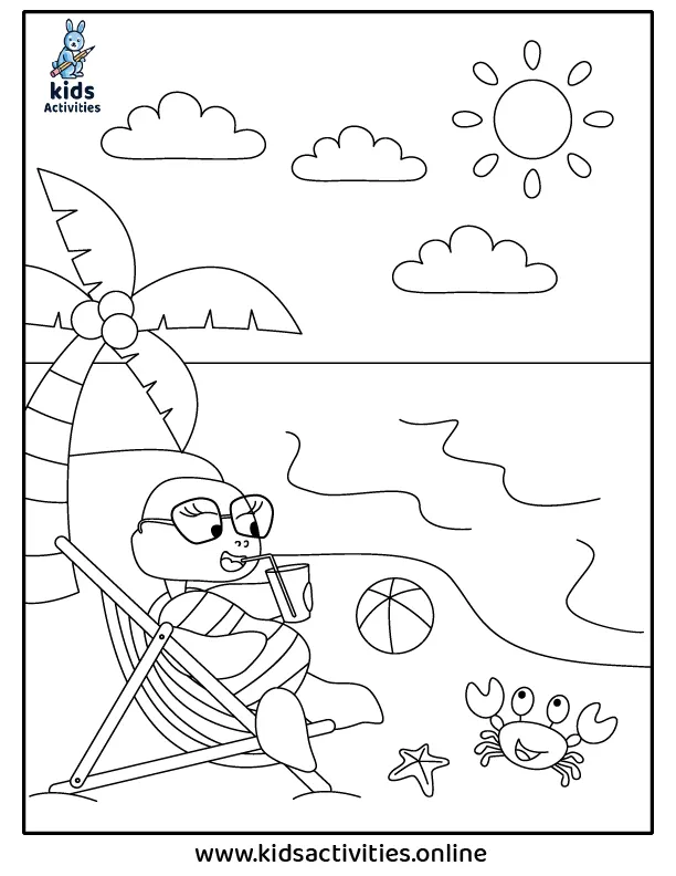 Free Cute turtle coloring pages for kids, Printable PDF ⋆ Kids Activities