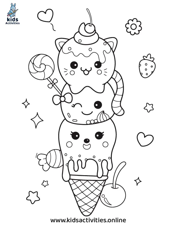 10+ Free Printable Summer Coloring Pages ⋆ Kids Activities