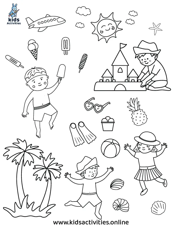 Free Printable Summer Activity Worksheets For Kindergarten