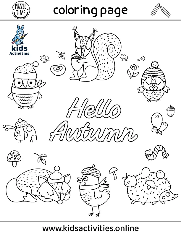 Free Autumn Activities Worksheets For Preschool ⋆ Kids Activities