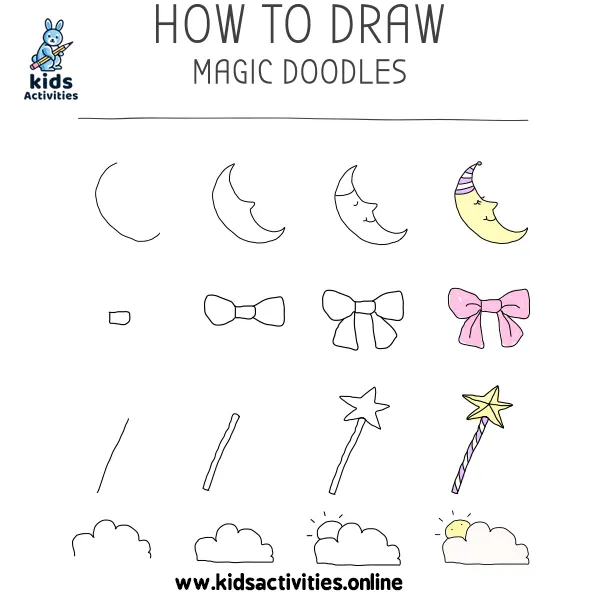 99+ Cute and Easy Doodles to Draw ⋆ Kids Activities