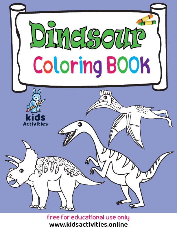 Dinosaur Coloring Book ,Free Printable Pdf ⋆ Kids Activities