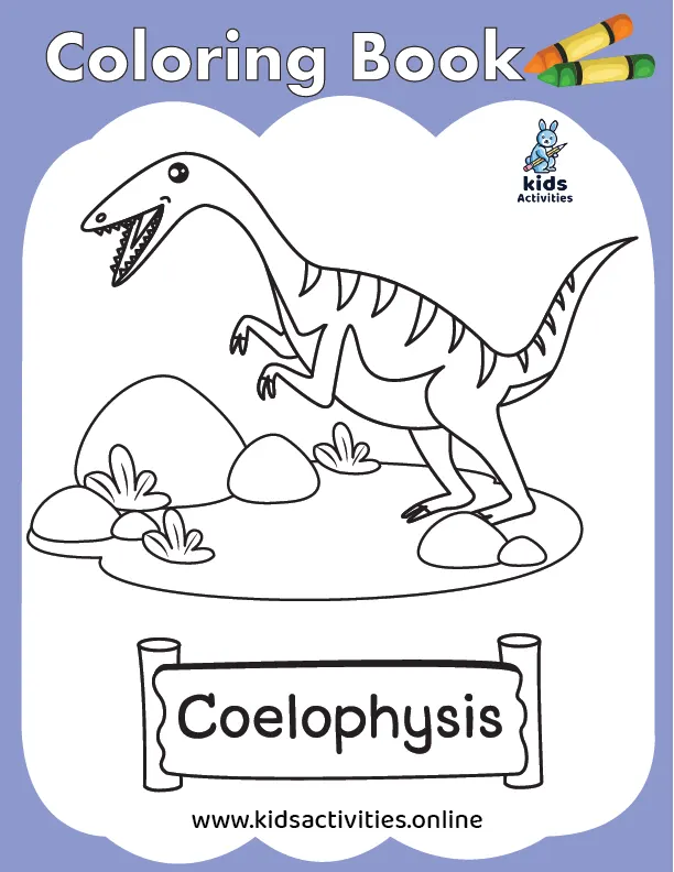 Dinosaur Coloring Book ,Free Printable Pdf ⋆ Kids Activities