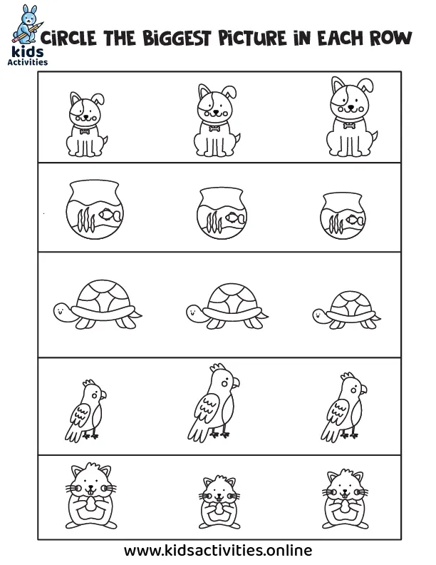 Free!- Pet Worksheets for Preschoolers ⋆ Kids Activities