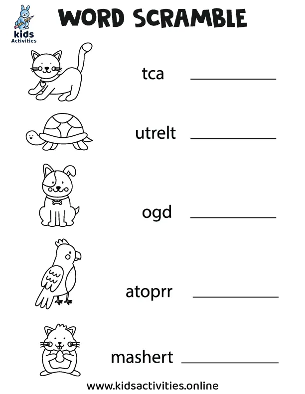 Free!- Pet Worksheets for Preschoolers ⋆ Kids Activities