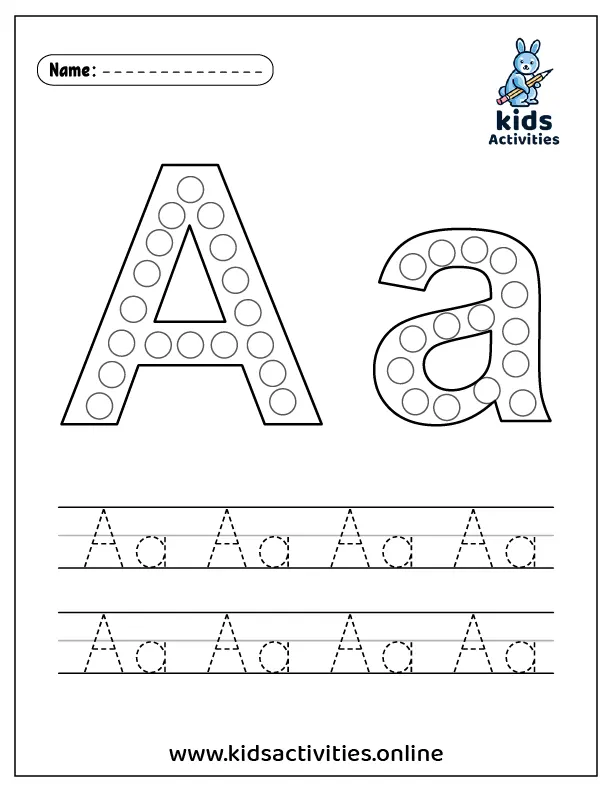 Free Printables Alphabet Do A Dot Marker Worksheets тлж Kids Activities
