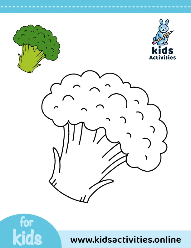 Healthy Food Coloring Pages for Preschool ⋆ Kids Activities