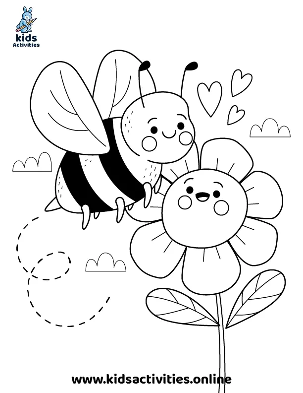 Free Easy Printable Spring Coloring Pages ⋆ Kids Activities