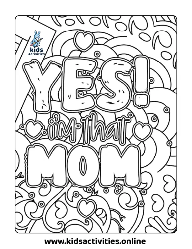 25+ Free Printable Mom Quotes Coloring Pages ⋆ Kids Activities