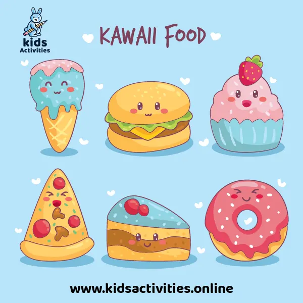 99 Cute Kawaii Food Drawings To Brighten Your Day