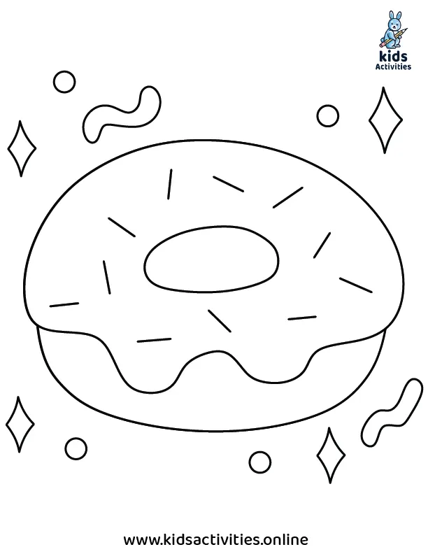 10 Fun and Easy Dessert Coloring Pages for Kids, Free printable