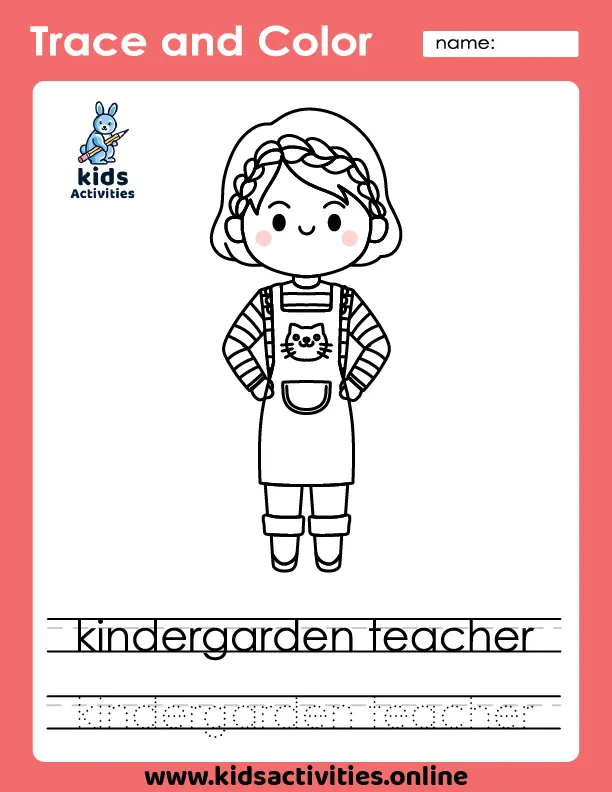 Free Printable Occupation Worksheets for Kindergarten