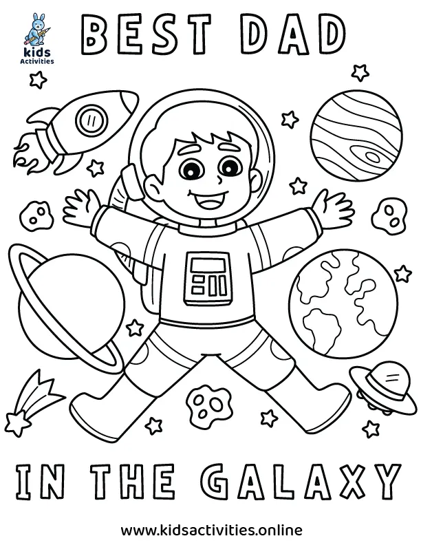 Download and Print Father's Day Colouring Pages, Free