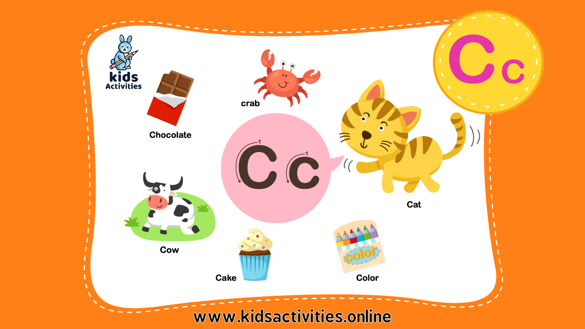 Preschool Words That Start With C Flashcards And Worksheets Kids