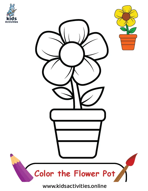 10+ Beautiful Free Coloring Pages of Flowers for Kids ⋆ Kids Activities