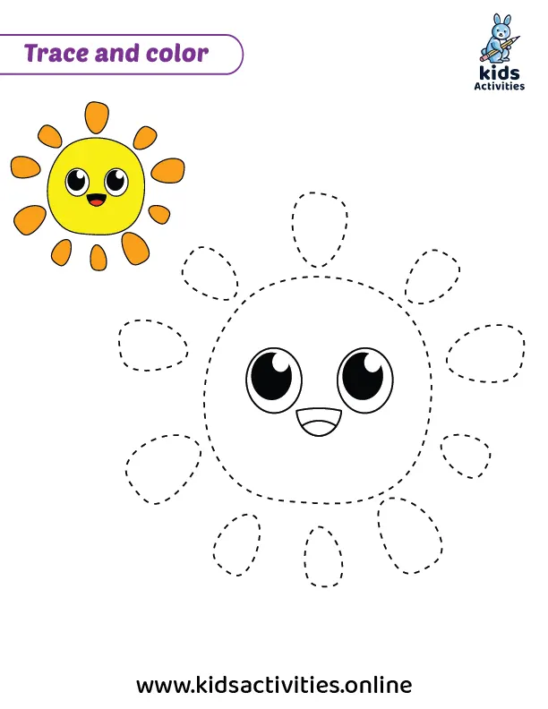 Preschool Summer Tracing Worksheets: Free Printables