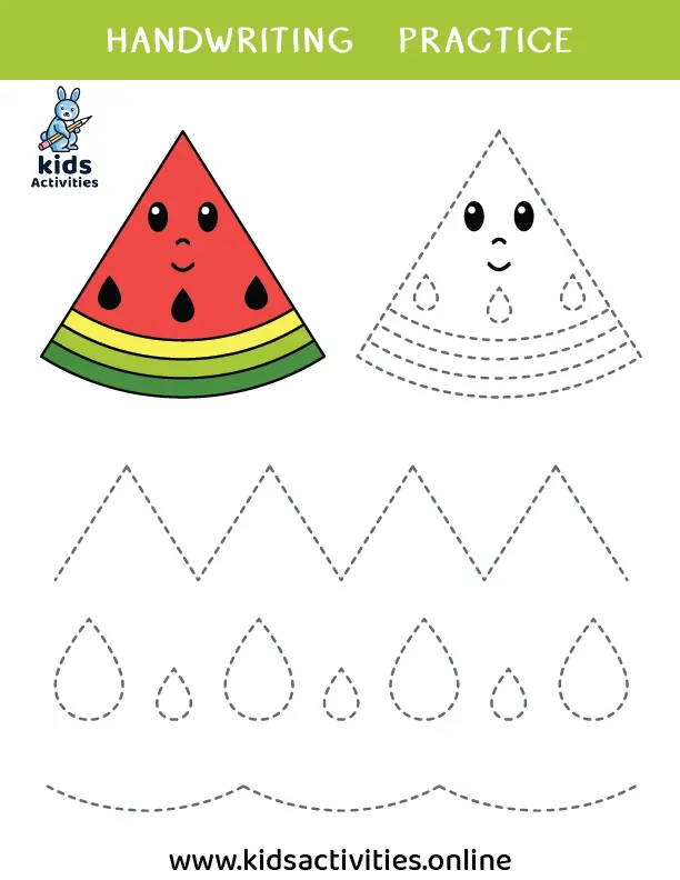 10 Fun and Free Summer Tracing Worksheets for Preschoolers ⋆ Kids ...