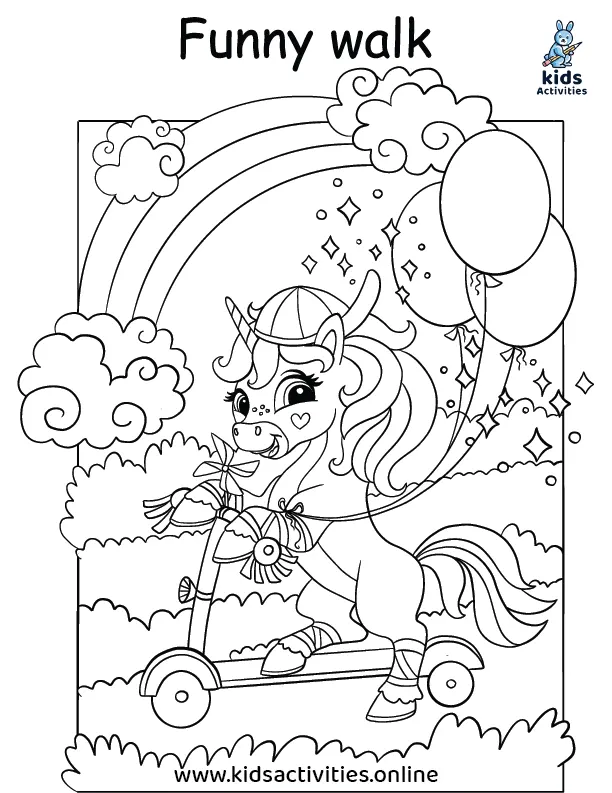 10 Magical Unicorn Pictures to Color for Free ⋆ Kids Activities